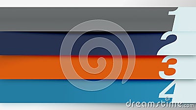 Four Chapter Number Bar Front Intro Page for Presentation, Powerpoint ...