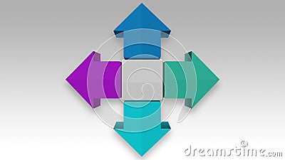 Four Result Arrow Box for Presentation. Powerpoint Template(included ...