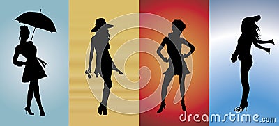 Four Seasons Fashion Royalty Free Stock Photos - Image: 3334348