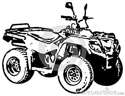 Four-wheel Motorbike ATV. Stock Image - Image: 22463391