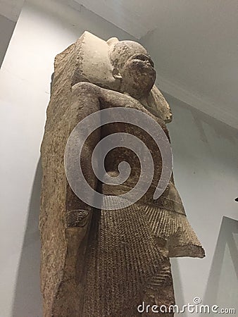 The Fourth Dynasty Founder King Sneferu Statue Editorial Photo ...