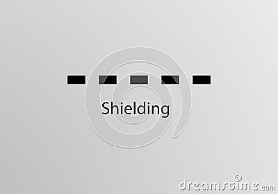 Shielding Symbol, Vector Symbol Design. Engineering Symbols ...