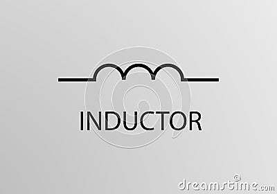 Inductor Symbol, Vector Symbol Design. Engineering Symbols ...