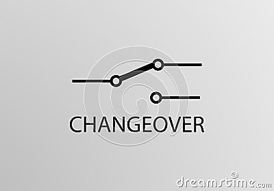 Changeover Symbol, Vector Symbol Design. Engineering Symbols ...