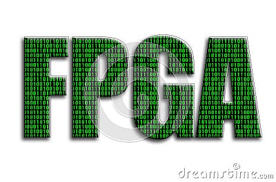 FPGA. The Inscription Has A Texture Of The Photography, Which Depicts ...