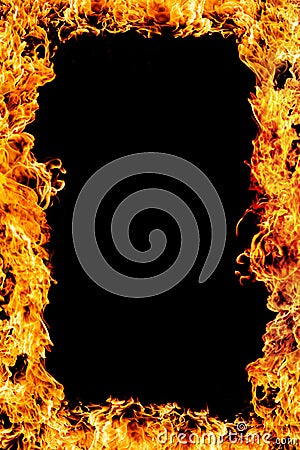 Frame Of Flames Stock Photography - Image: 8076022