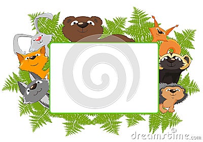 Frame Of Forest Animals Stock Photography - Image: 21262472