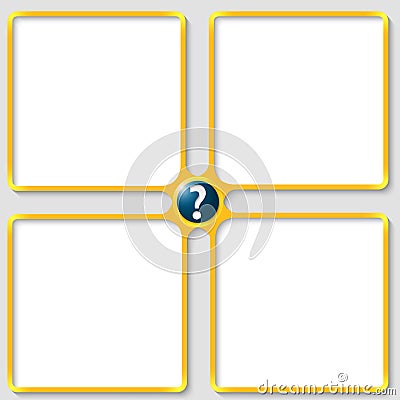 Frame With Question Mark Royalty Free Stock Photography - Image: 35268657