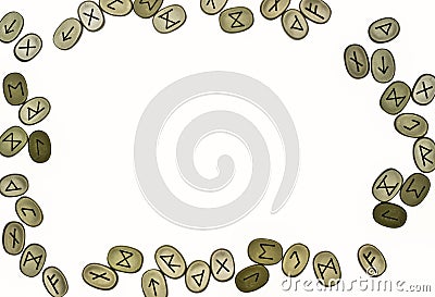 Frame Of Runes Royalty-Free Stock Photo | CartoonDealer.com #28463835