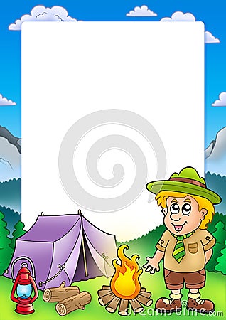 Frame With Small Scout Stock Photos - Image: 12867143