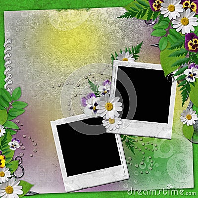 Frame For Two Photos Royalty-Free Stock Image | CartoonDealer.com #20416540