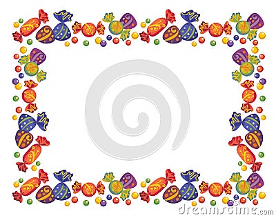 Frames From Candies Stock Images - Image: 6220824