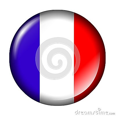 France Flag Button Stock Image - Image: 6924961