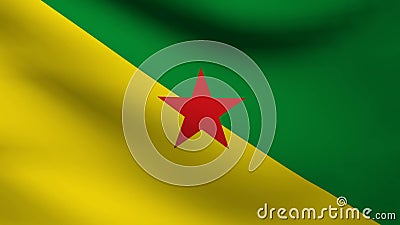 Französisch-Guayana Flagge stock footage. Video von animation - 42334248