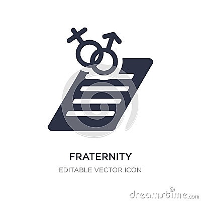 Fraternity Icon On White Background. Simple Element Illustration From ...