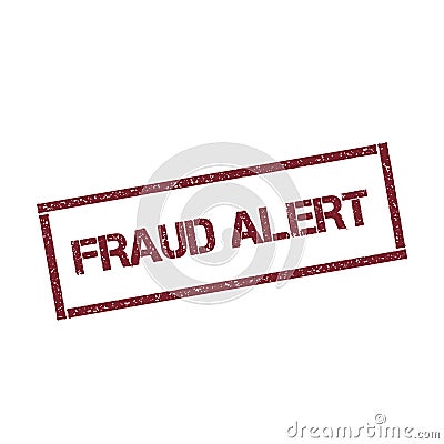 Fraud Alert Rectangular Stamp. Vector Illustration | CartoonDealer.com ...