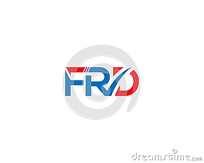 FRD Letter Abstract Logo Design Vector Illustration | CartoonDealer.com ...