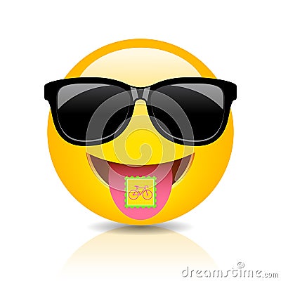 Freaky Psychedelic Emoji Cartoon Vector | CartoonDealer.com #171868585