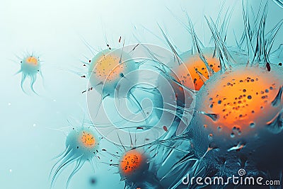 Free Radicals Causing Cellular Oxidative Stress Royalty-Free ...