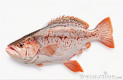 Fresh Grouper On White Transparent Background Royalty-Free Stock ...