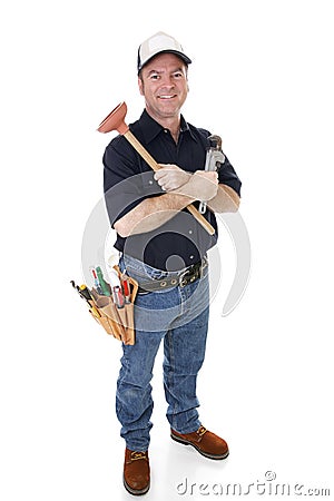 Friendly Plumber Complete Stock Images - Image: 4519094
