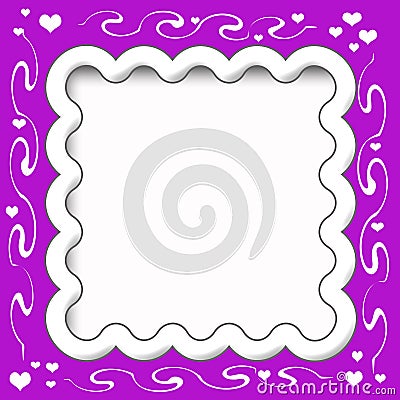 Frilly Scrapbook Frame Royalty-Free Illustration | CartoonDealer.com ...