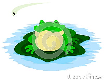 Frog And Fly Royalty Free Stock Photography - Image: 1738997