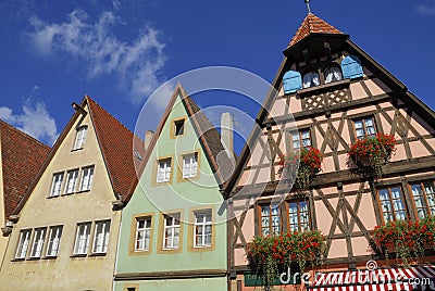 Front Of Old German Buildings Royalty Free Stock Photo - Image: 3207655