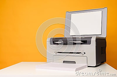 Front View Of A Multifunctional Device - Printer,copier,scanner And A ...