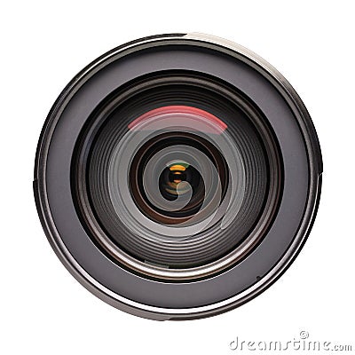Front View On Photo Lens (isolated) Stock Images - Image: 20718814