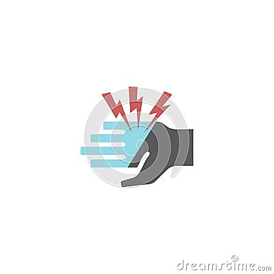 Frostbite Of The Hand. Symptoms, Icons Set. Vector Signs For Web ...