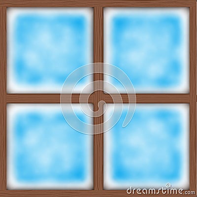 Frosted Window. Vector Illustration. | CartoonDealer.com #79290831