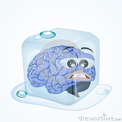Frozen Brain Stock Illustration - Image: 58705261