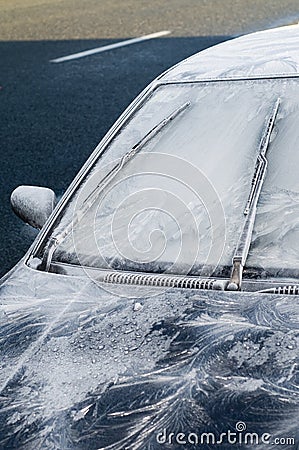 Frozen Car Windscreen Royalty Free Stock Photo - Image: 10207335