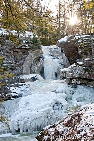 Bushkill Falls, Pocono Mountains Summer Stock Image - Image of hike ...