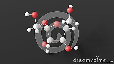 Fructose Molecule, Molecular Structure, Beta-d-fructofuranose, Ball And ...