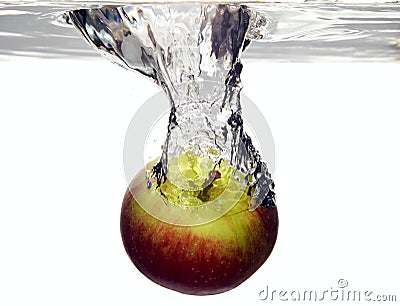 Apple in Water stock image. Image of apple, water, drop - 17184189
