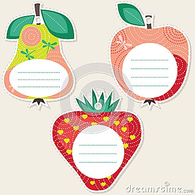 Fruit Gift Tags Royalty Free Stock Photography - Image: 36882787