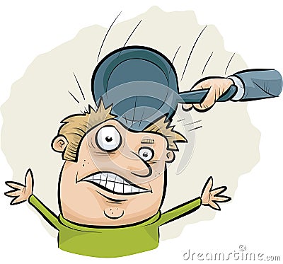 Frying Pan Smash Stock Illustration - Image: 41750379