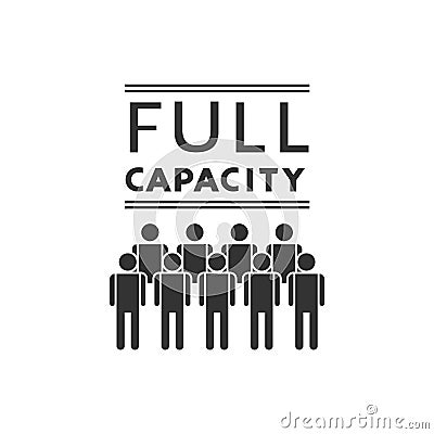 Full Capacity Message Symbol Vector Illustration | CartoonDealer.com ...