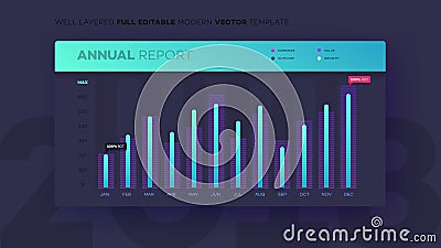 Full Editable Infographic Chart. Vector Illustration | CartoonDealer ...