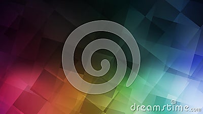 FULL HD Looping Multicolor Blue Triangle Mosaic Template. Stock Footage ...
