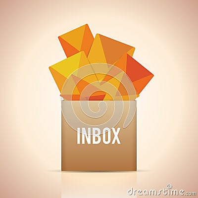 Full Inbox Cartoon Vector | CartoonDealer.com #35656611