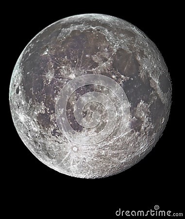 Full Moon In High Detail Stock Photo - Image: 17247900
