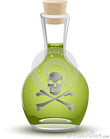 Full Poison Bottle Stock Photo - Image: 26848540
