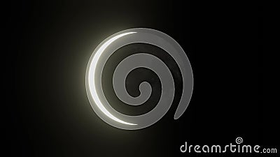 Full Solar Eclipse. the Moon Covers the Sun. 4k Render. Stock Footage ...