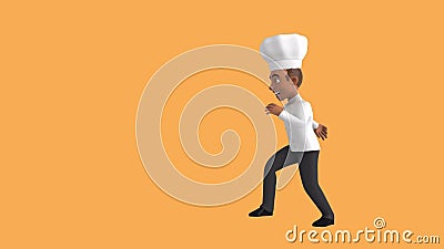Fun 3D Cartoon Chef Dancing Stock Footage - Video of party, cartoon ...