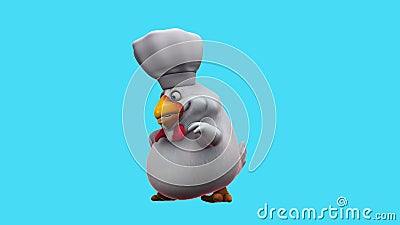 Fun 3D Cartoon Chicken Dancing Stock Footage - Video of channel ...