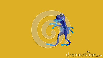 Fun 3D Cartoon Frog Dancing Stock Video - Video of cartoon, alpha ...