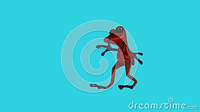 Fun 3D Cartoon Frog Dancing Stock Video - Video of cartoon, amphibian ...